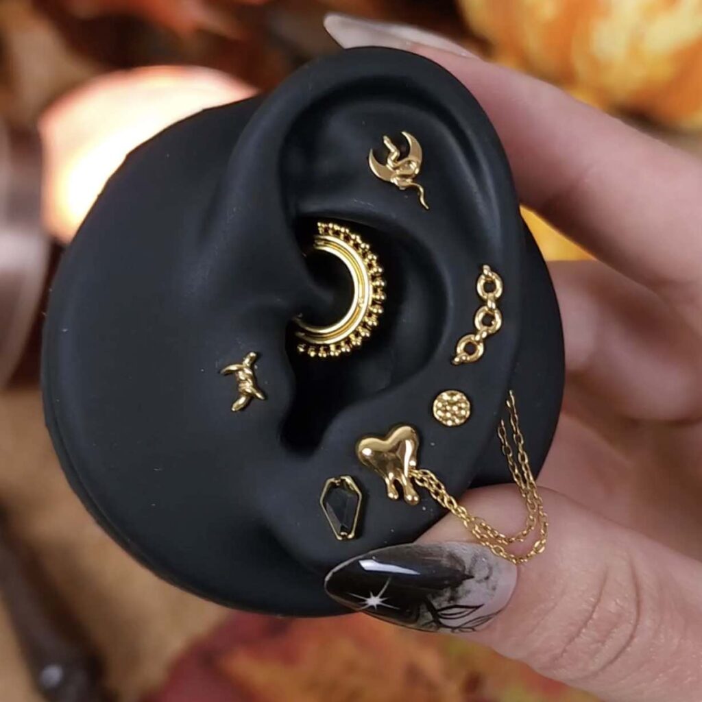 Astral Snake Threadless End - Maedusa Body Jewelry